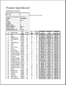 Daily Sales Log Templates for MS Excel | Excel Templates