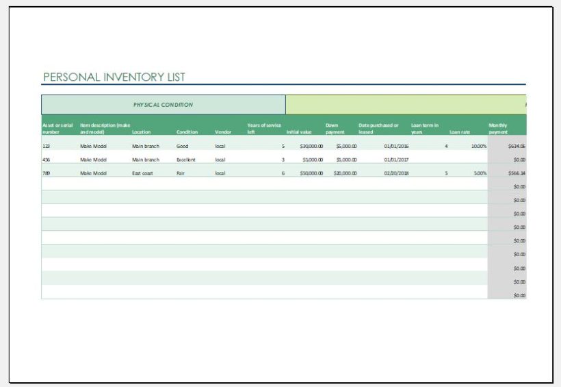 Free Excel Inventory Templates for Everyone | Excel Templates