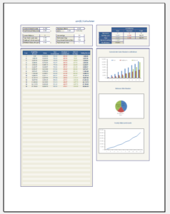 401K Calculator Template for MS Excel | Excel Templates