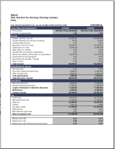 Year-end Tax Planning Calculator for Excel | Excel Templates