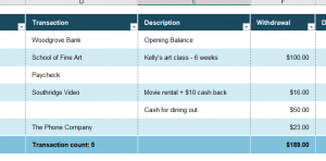 Financial Logbook or Checkbook Register Template | Download